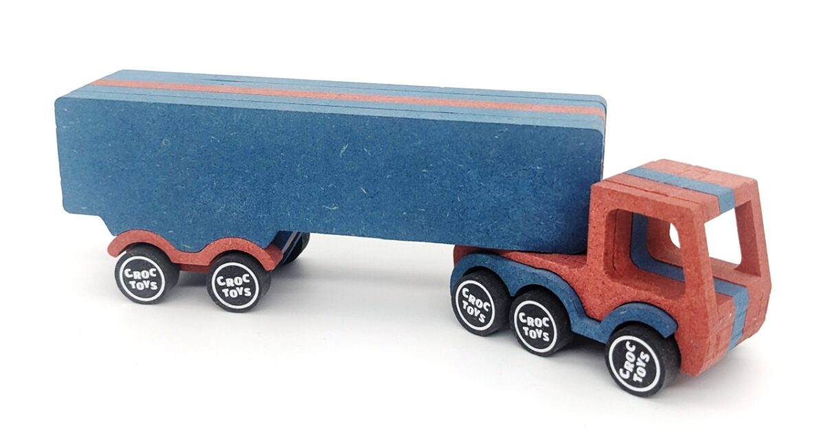 Set de constructie vehicul Tir transport marfa Remy, Croc toys